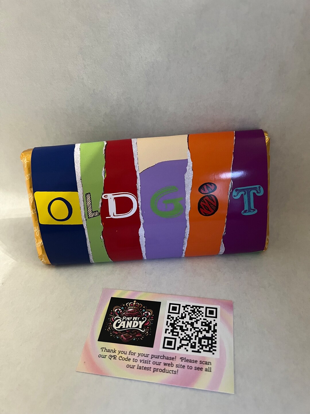 Oldgit, Funny, Joke Chocolate Bar & Wrapper.for Xmas, Easter, Birthdays ...