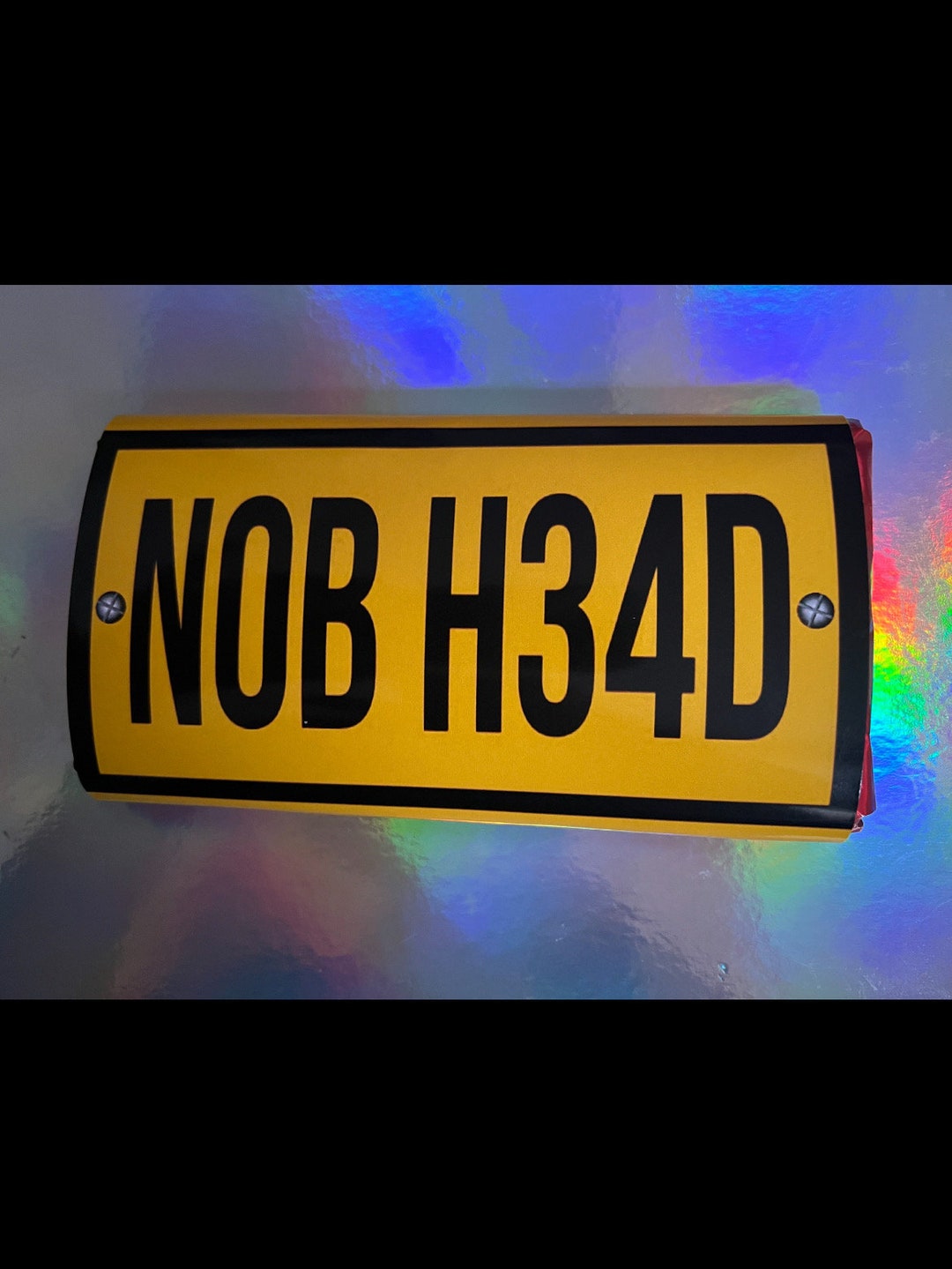 Knobhead Number Plate Chocolate Bar: Funny Joke Gift - Etsy