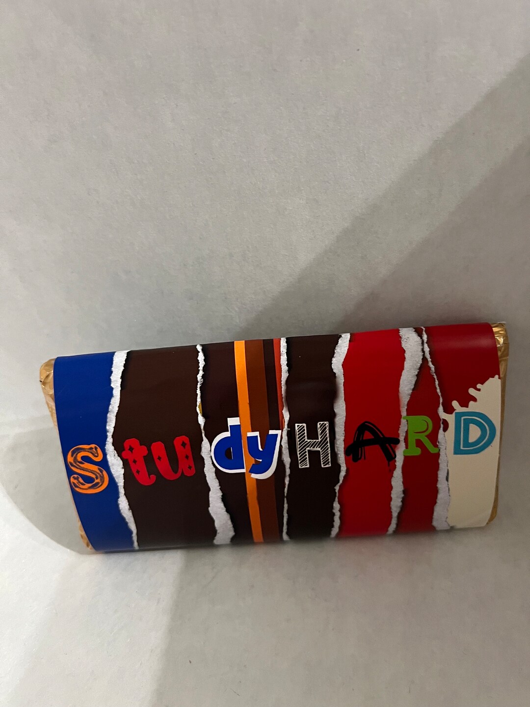 Study Hard, Rude, Funny Chocolate Bar & Wrapper. Gift for Him or Her ...