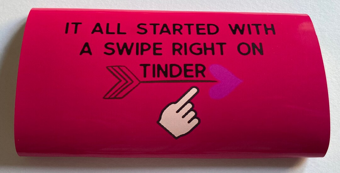 Funny Tinder Chocolate Bar Wrapper - Dating Gift (digital Download) - Etsy