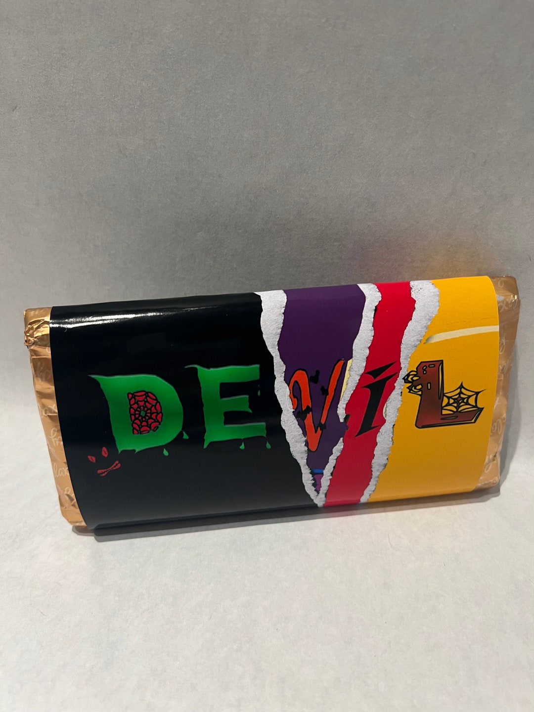 Halloween Devil Chocolate Bar Wrapper: Galaxy 110g (digital Download ...