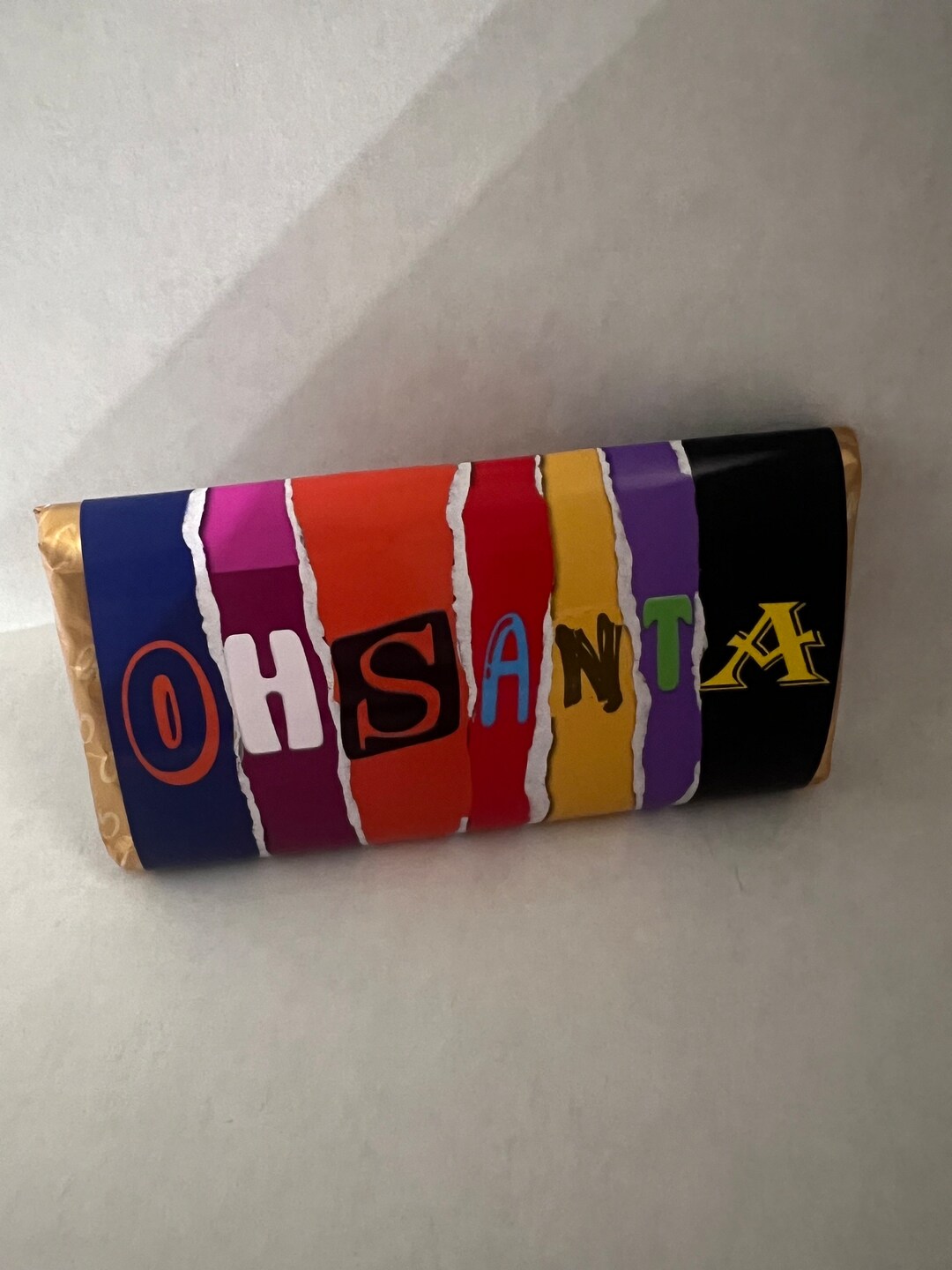 Oh Santa ,rude,funny Chocolate Bar & Wrapper. Gift for Him or Her ...