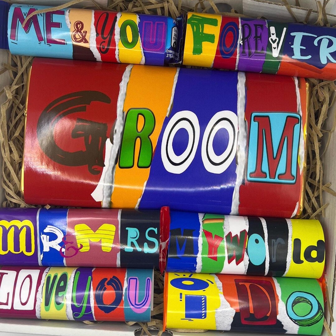 Groom Chocolate Gift Box: Wedding Party Favor - Etsy