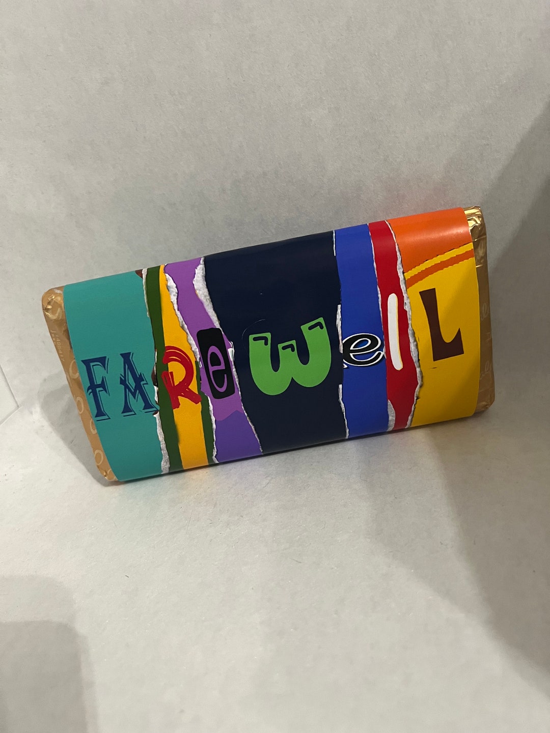 Farewell,goodbye, Leaving, Chocolate Bar & Wrapper.for Xmas, Easter ...