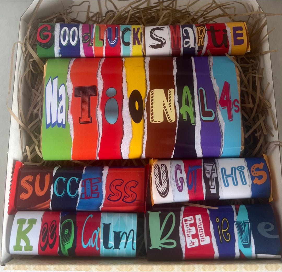 Scottish National 4s Good Luck Gift Box. Good Luck on Passing Your ...