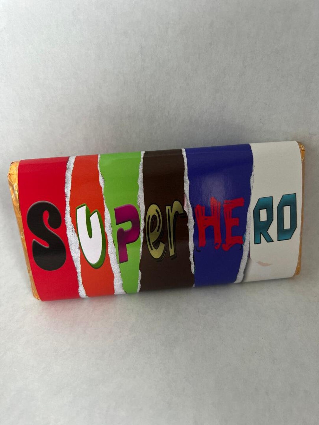 Superhero Chocolate Bar Wrapper, Download Download, Jpeg, Print at Home ...