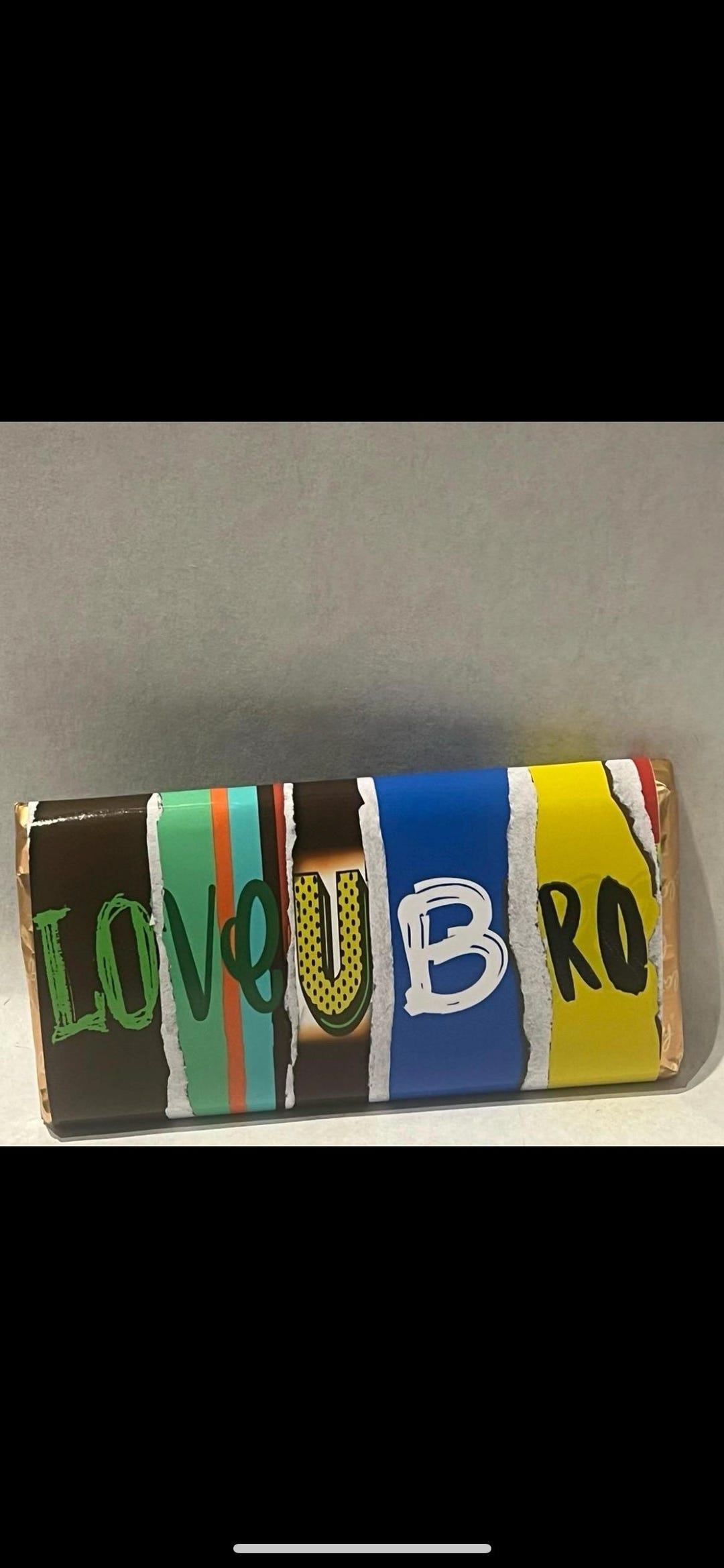 Love You Brother Chocolate Bar & Wrapper. Gift for Him or Her. Choice ...