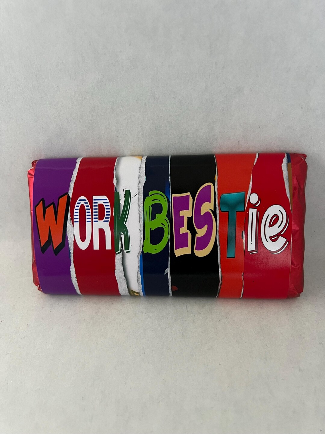 Work Bestie, Chocolate Bar & Wrapper. Gift for Him or Her.choice of ...