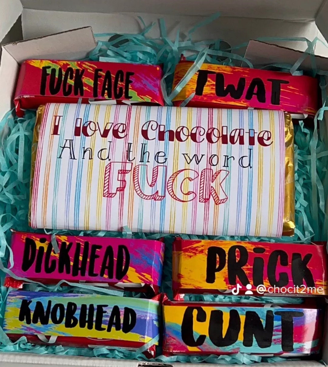 Rude Chocolate Gift Box: Funny Joke Present for Him or Her - Etsy