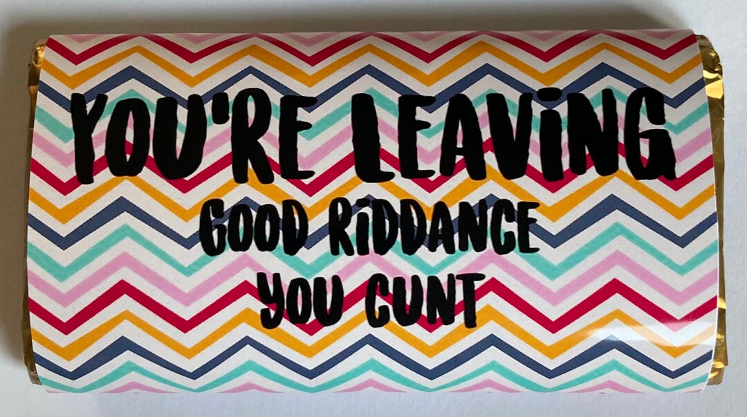 Retirement Leaving, Chocolate Bar Wrapper - Digital Download - Etsy
