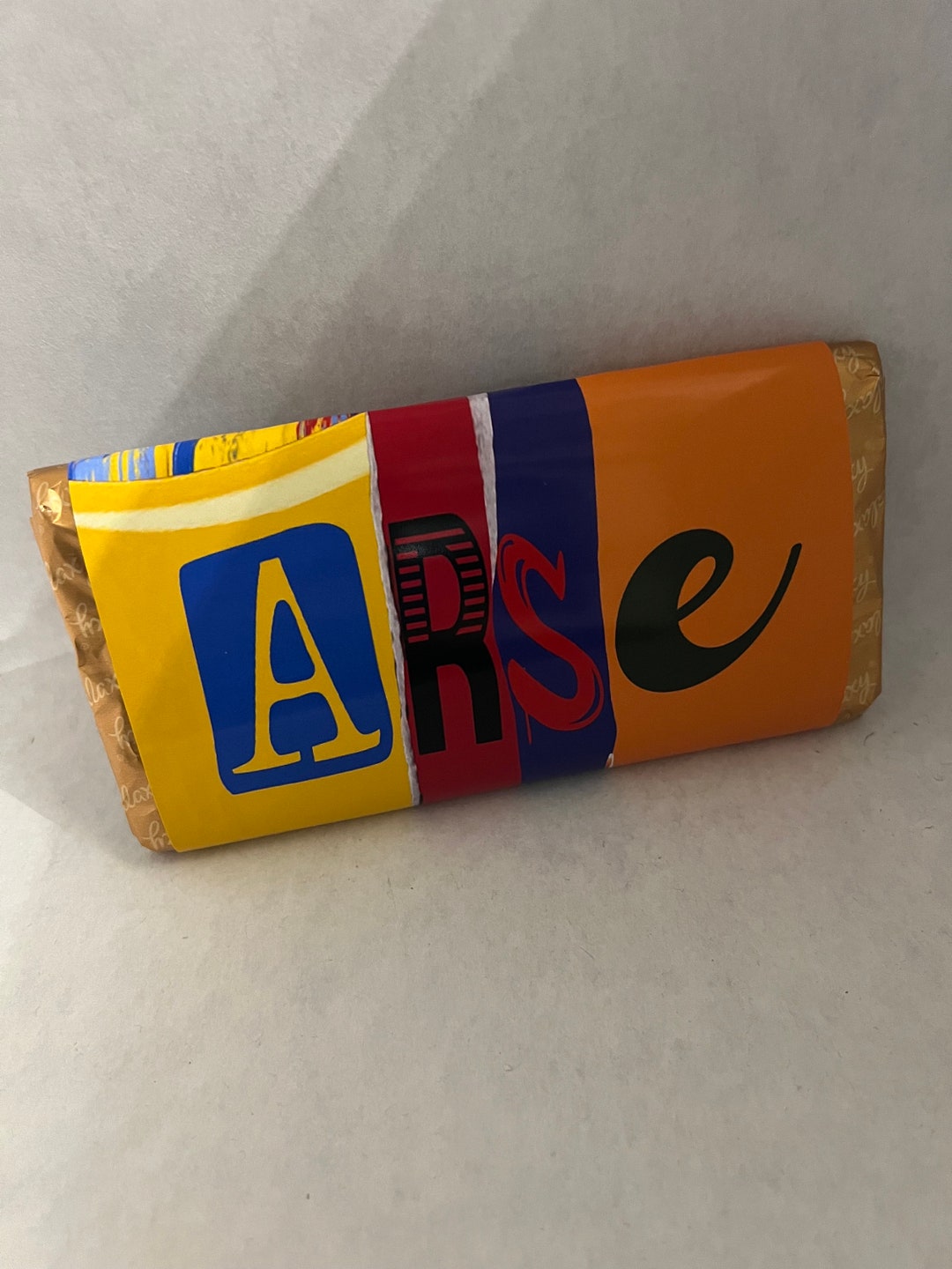 Arse, Rude, Joke, Chocolate Bar & Wrapper. Gift for Her.choice of ...