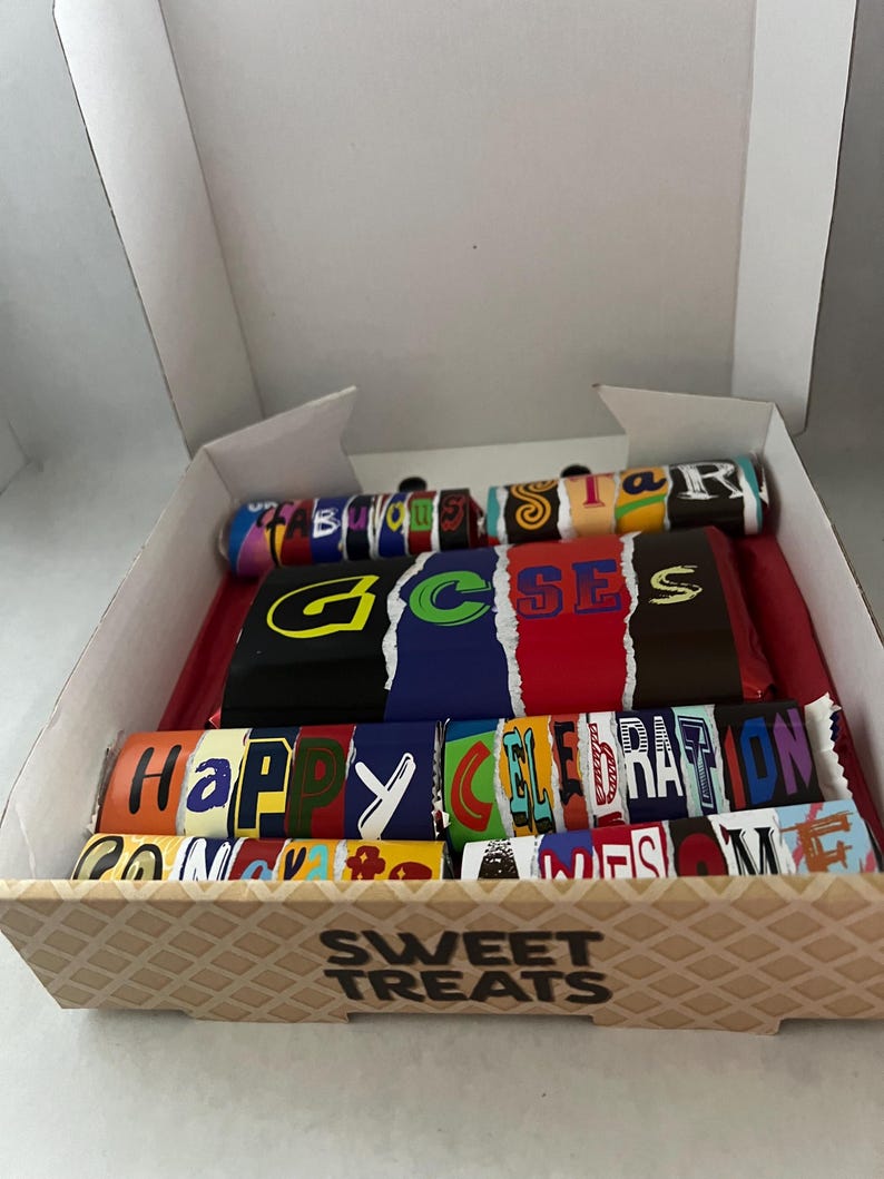 GCSE Exam Well Done Gift Box. Congratulations on Passing Your Exams ...