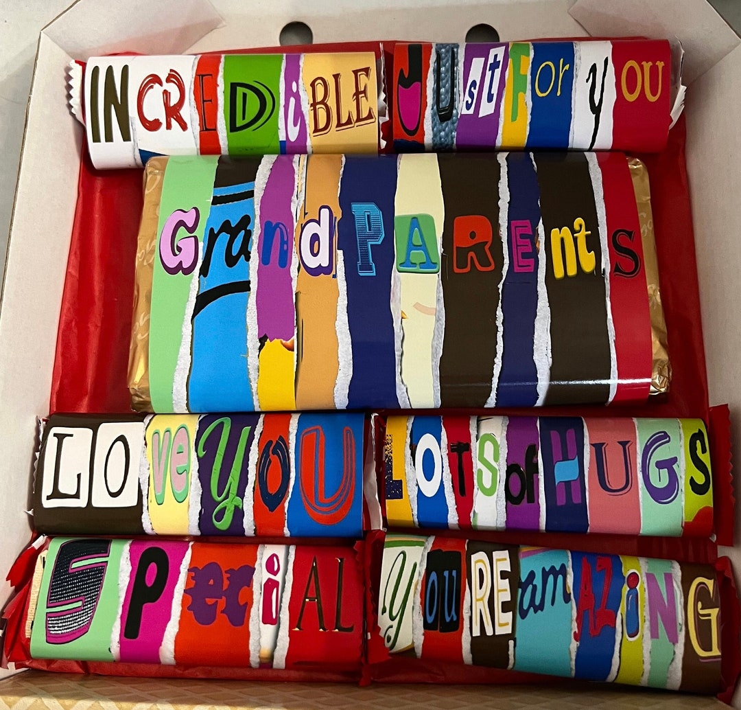 Grandparents Day Chocolate Gift Box: Unique Branded Candy Hamper - Etsy UK