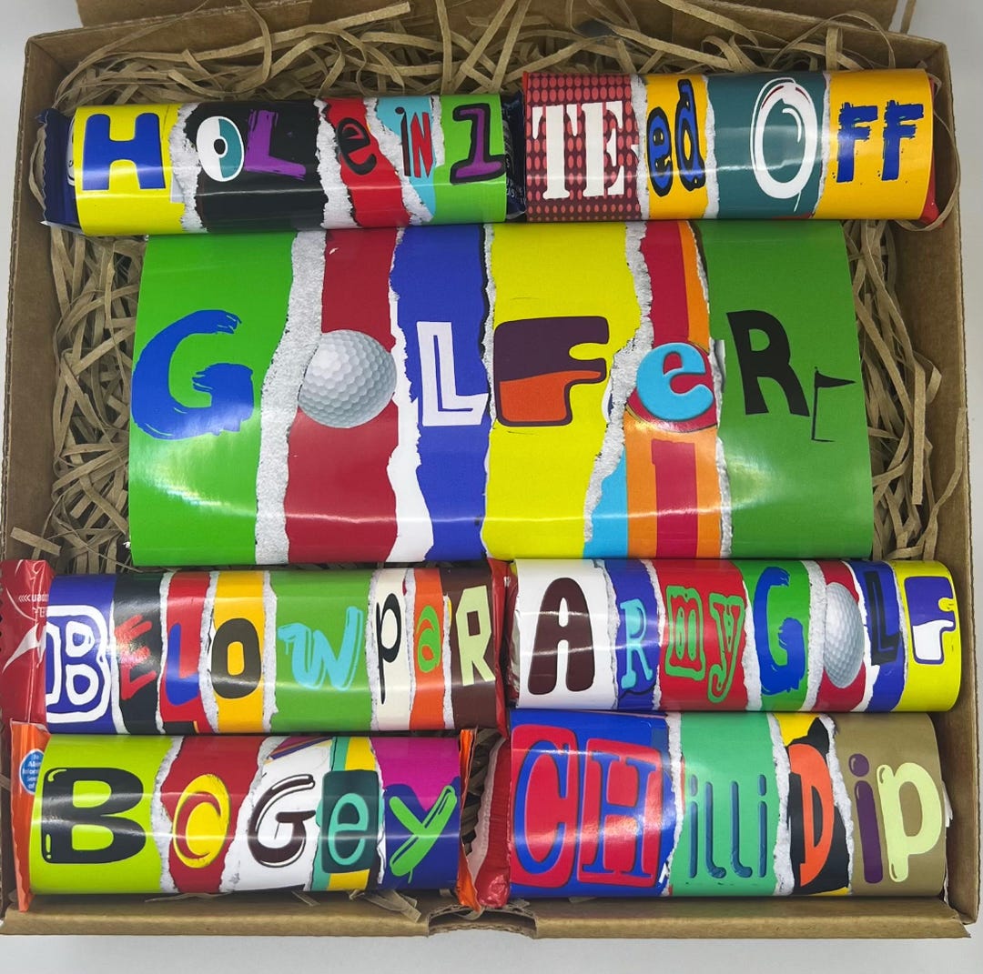 Funny Golfer Chocolate Wrappers: Instant Digital Download - Print at ...