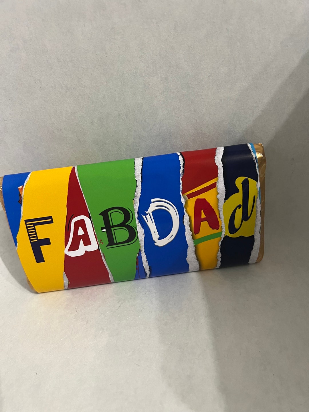 Fab Dad Themed Chocolate Bar & Wrapper. Gift for Him or Her.choice of ...