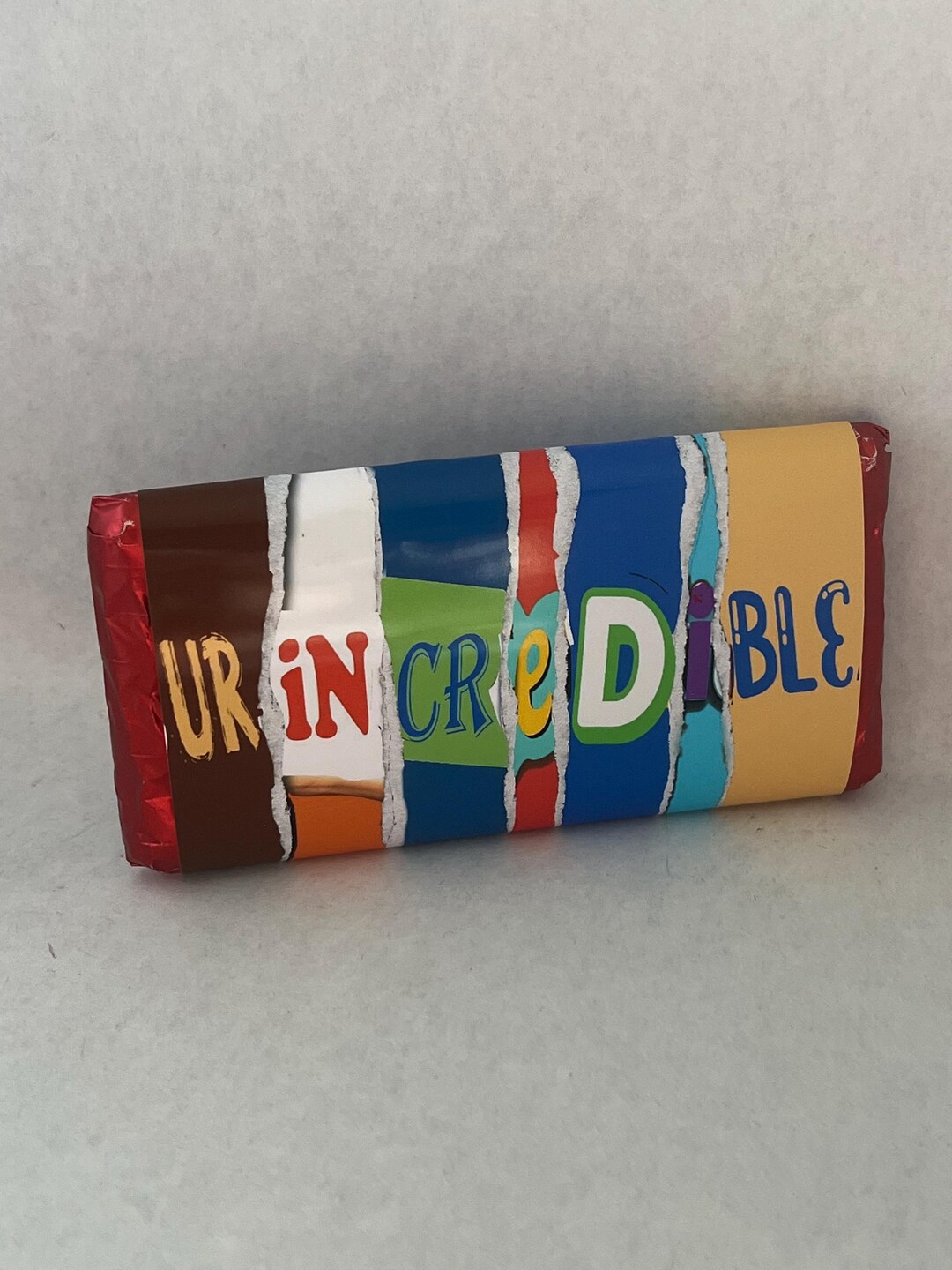 UR INCREDIBLE, Chocolate Bar & Wrapper. Gift for Him or Her.choice of ...