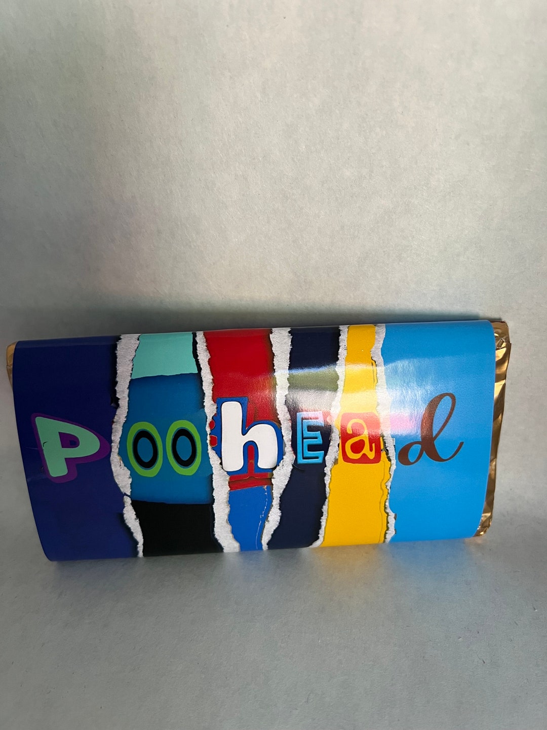 Poo Head ,rude,funny Chocolate Bar & Wrapper. Gift for Him or Her ...