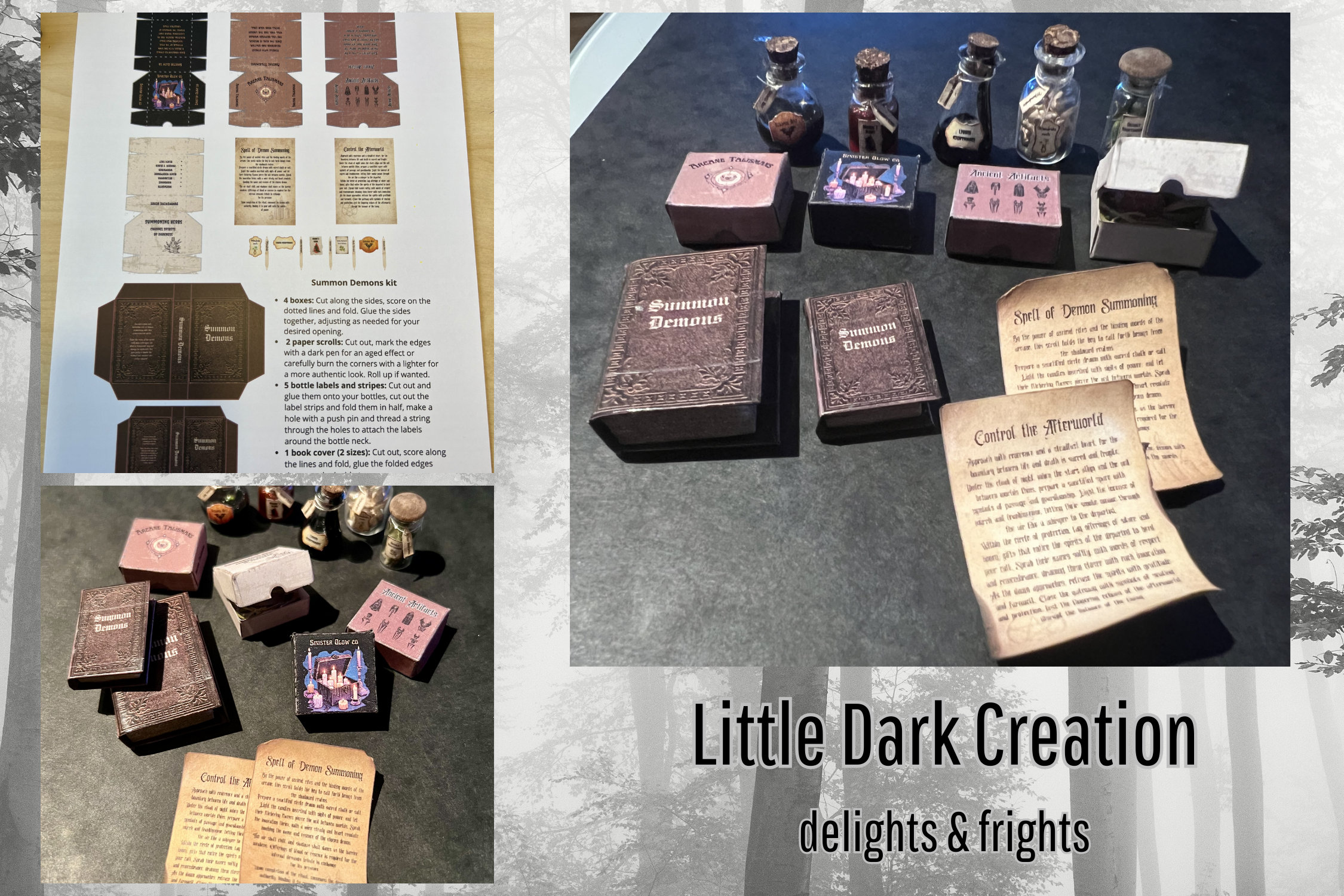 Miniature Printable Summon Demon Kit | Dollhouse Miniature | 1/12 Scale ...