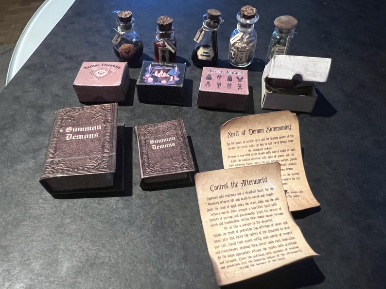 Miniature Printable Summon Demon Kit | Dollhouse Miniature | 1/12 Scale ...