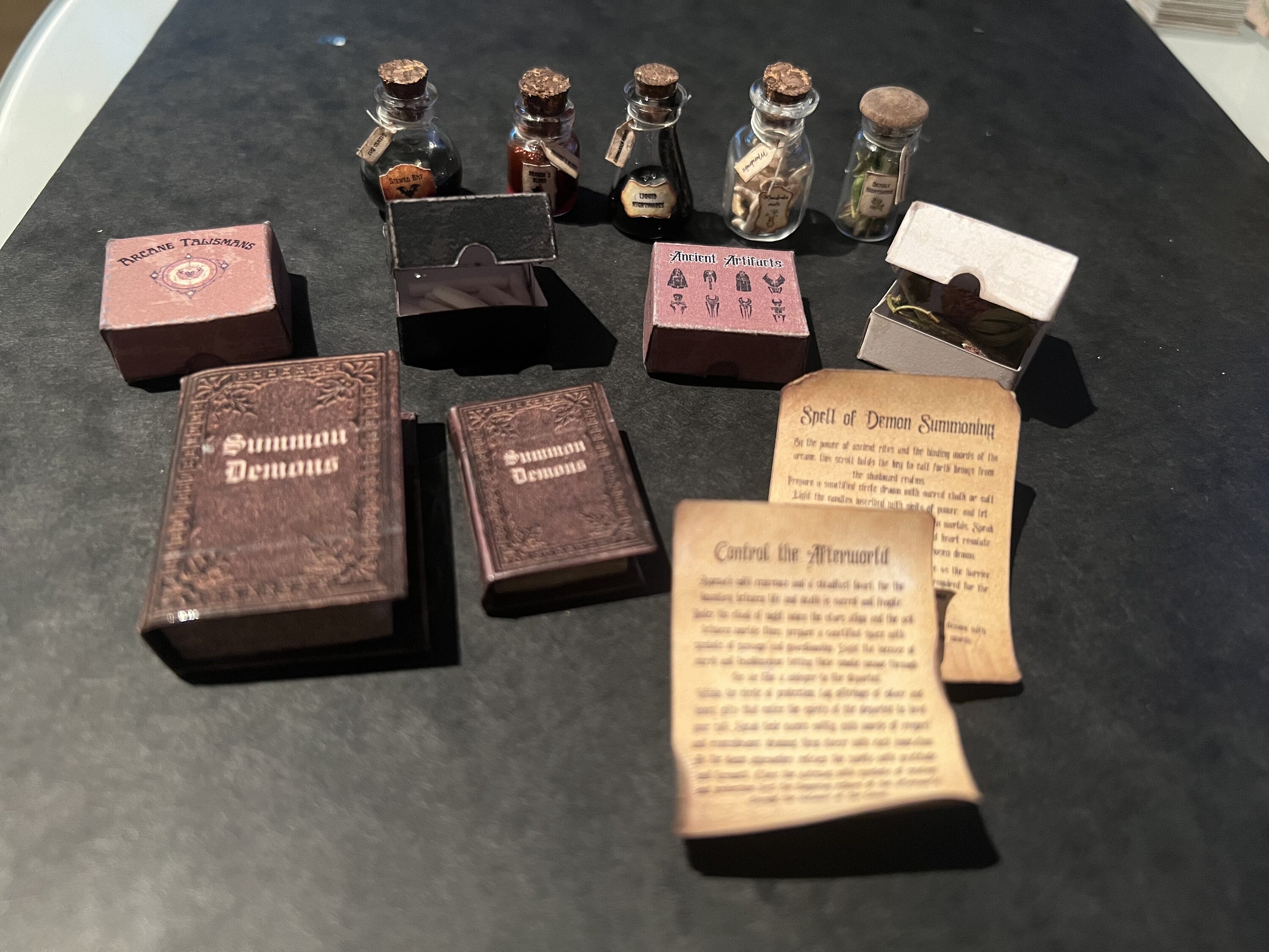 Miniature Printable Summon Demon Kit | Dollhouse Miniature | 1/12 Scale ...