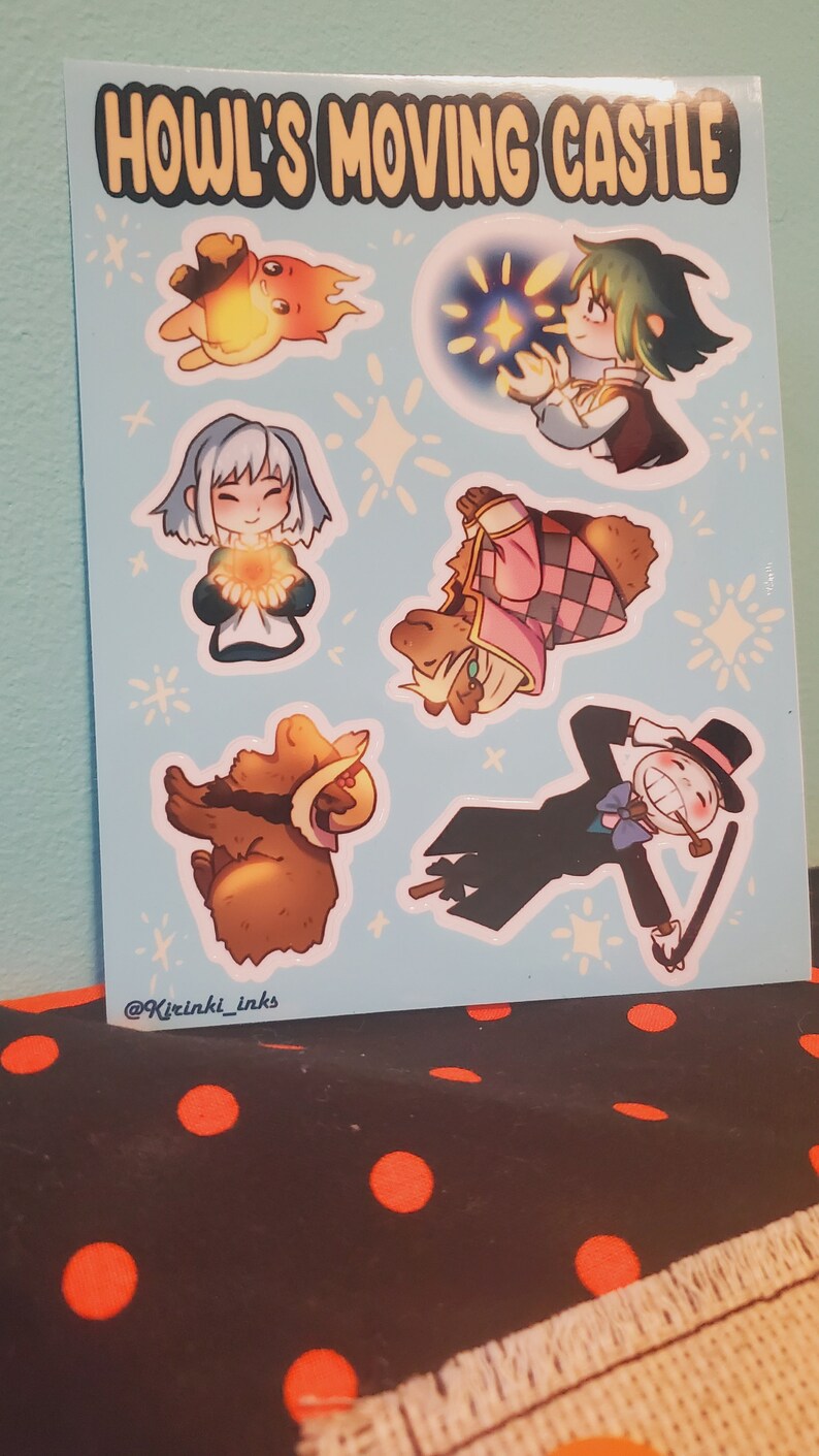 Howl's Castle Sticker Sheet - Etsy