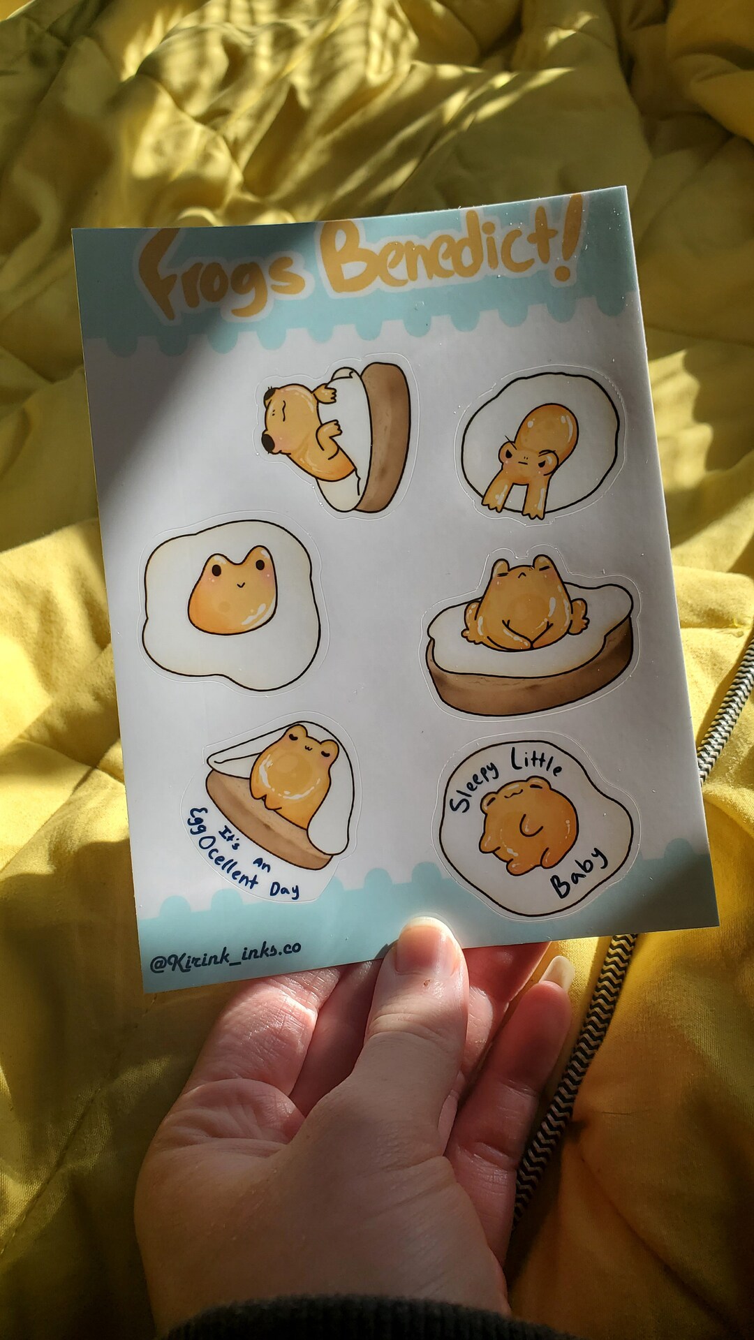 Frogs Benedict // Frog Eggies With Toast - Etsy