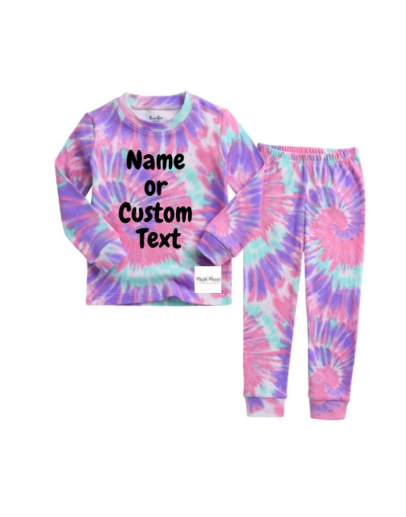 Kids Personalized Pajama Set| Name or Custom Text| Toddler Youth ...