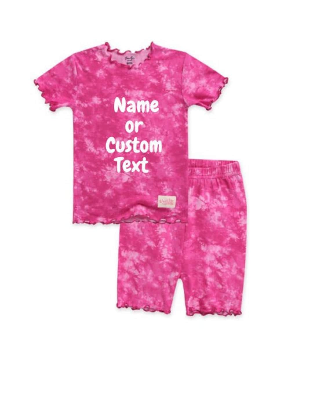 Kids Personalized Pajama Set Custom Text Toddler Youth Pajamas Multiple ...
