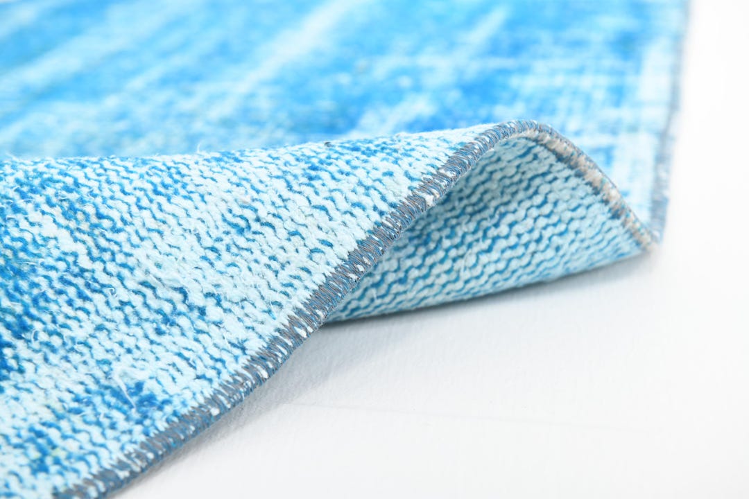 2x9 Sky Blue Turkish Runner Rug, 2x9 Turkish Runner, 2x9, Handmade Wool ...