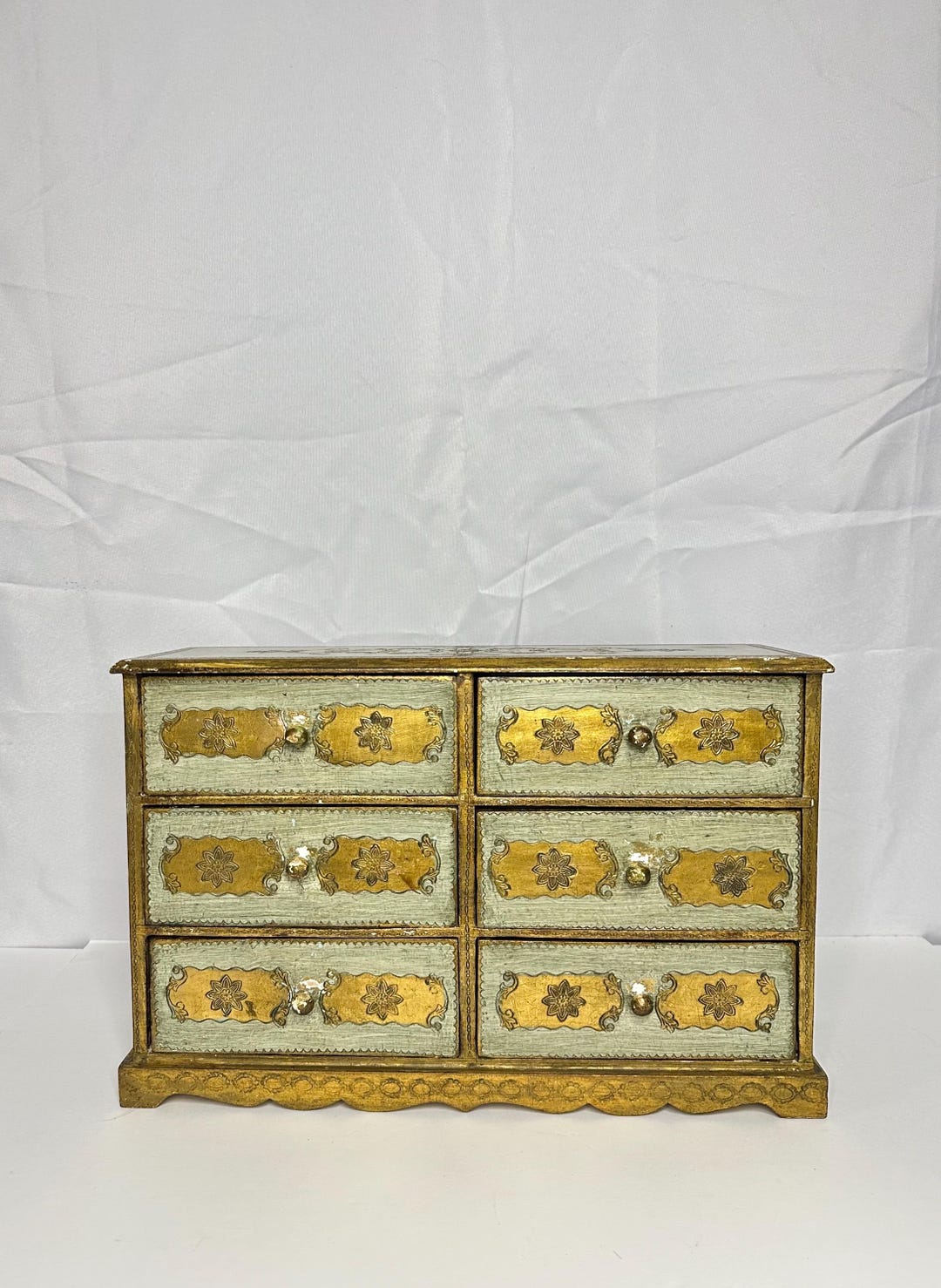Vintage Made in Italy Jewelry Box; Italian 6 Drawer Cabinet - Etsy