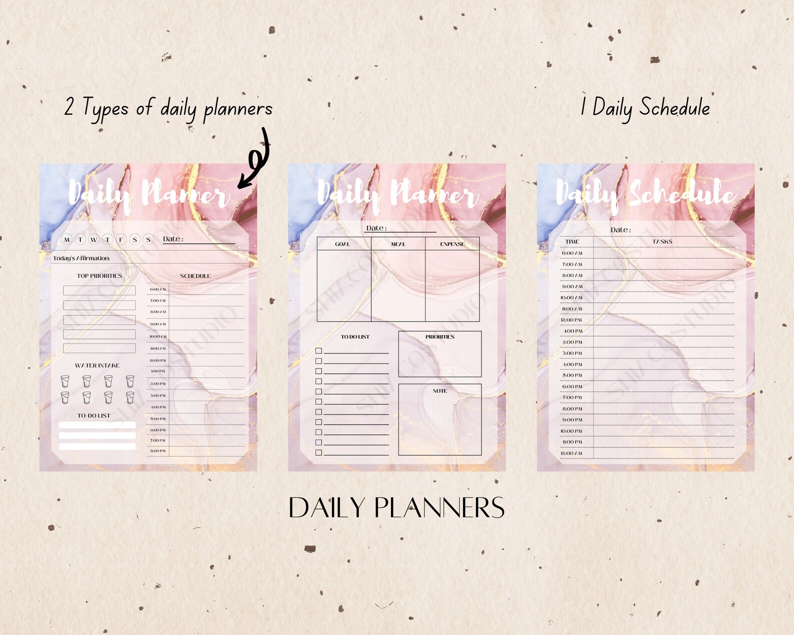 2023 Printable Digital Undated Planner, A4 & Letter Size PORTRAIT ...
