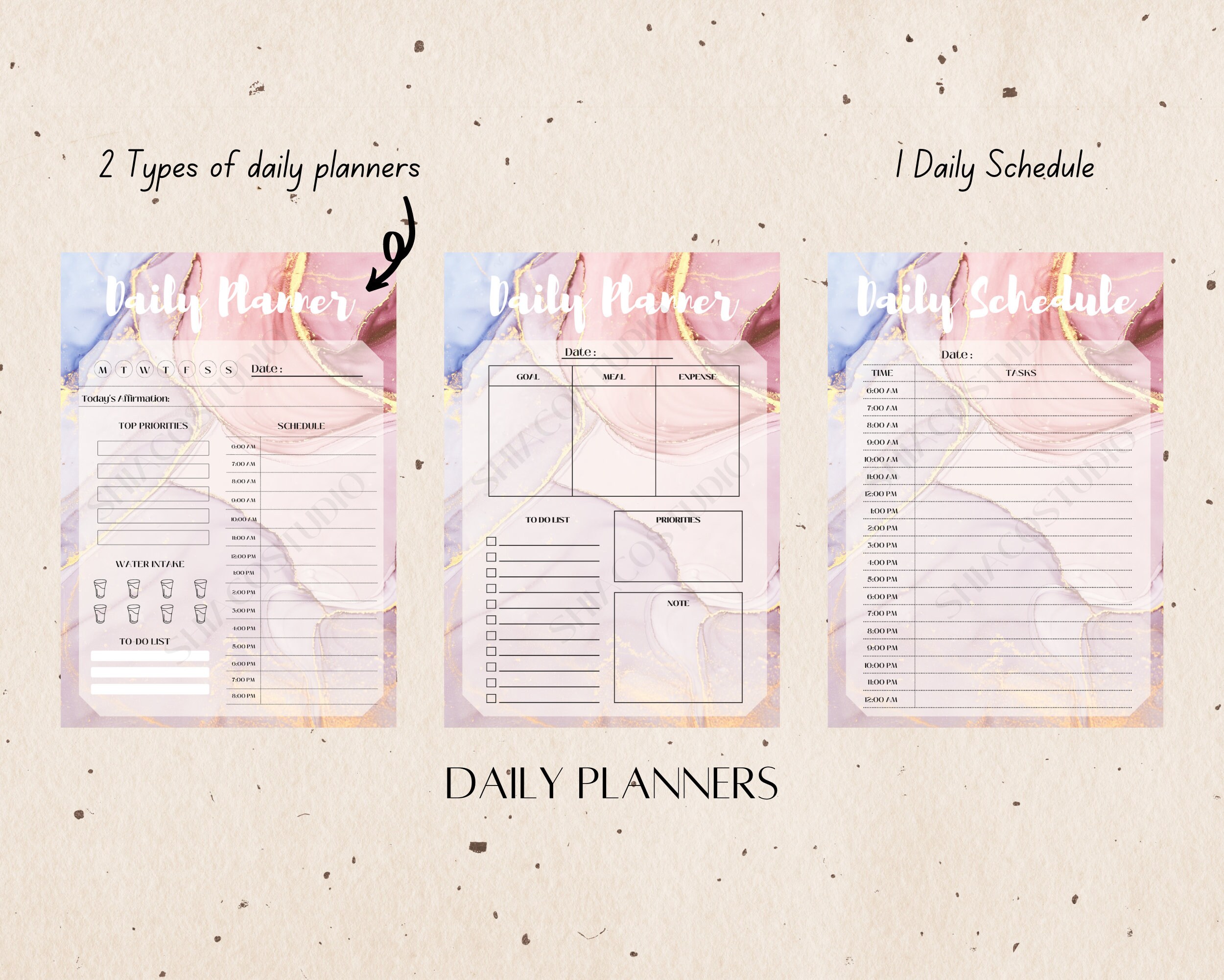 2023 Printable Digital Undated Planner, A4 & Letter Size PORTRAIT ...