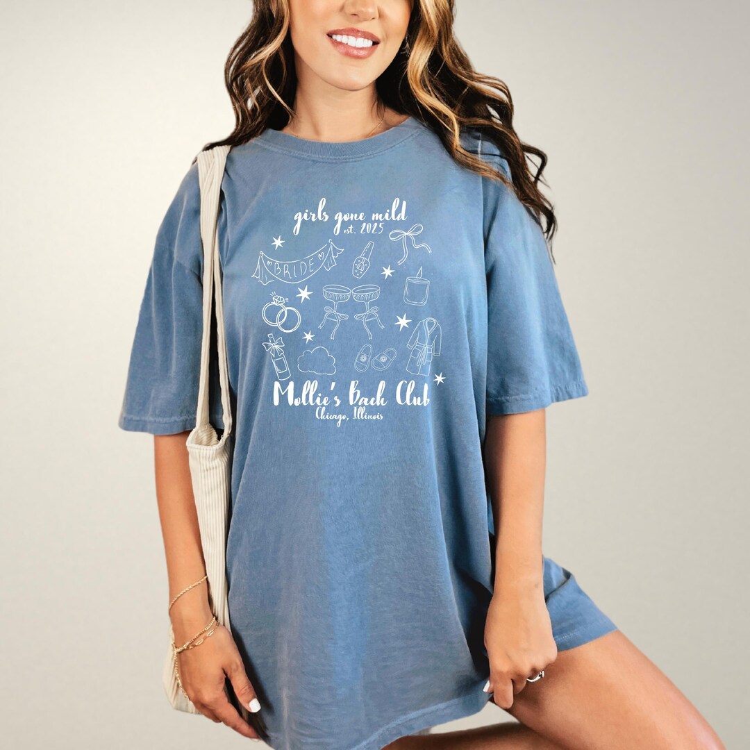 Girls Gone Mild Personalized Bachelorette Shirt Comfort Colors® Luxury ...