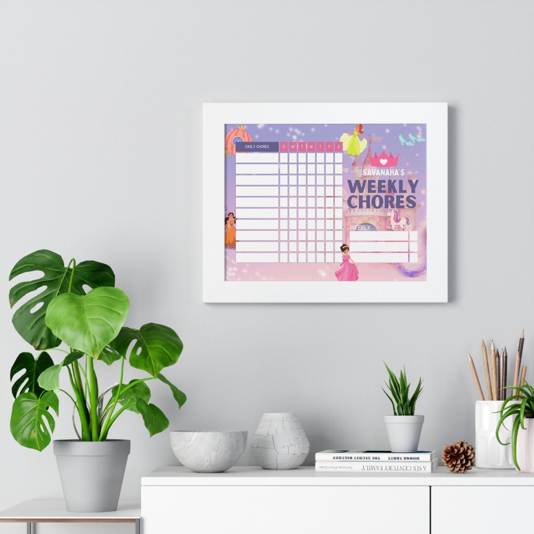 Personalized Chore Chart for Kids, White Board for Daily Chores ...