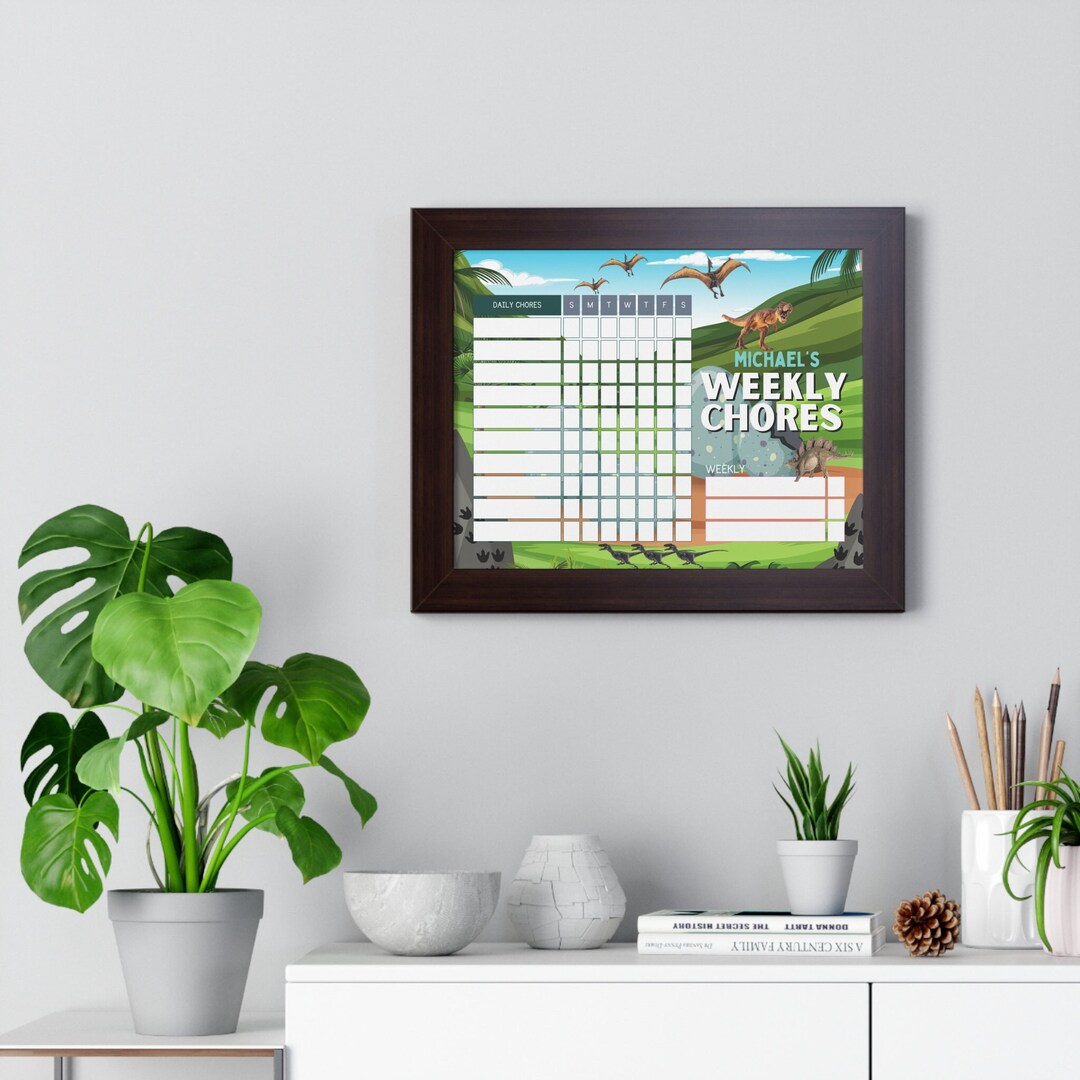 Personalized Chore Chart for Kids, White Board for Daily Chores ...