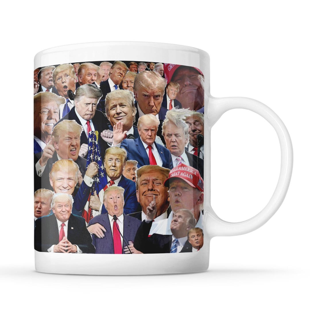 The Many Faces of Donald Trump - Funny American Politics Mug - Etsy