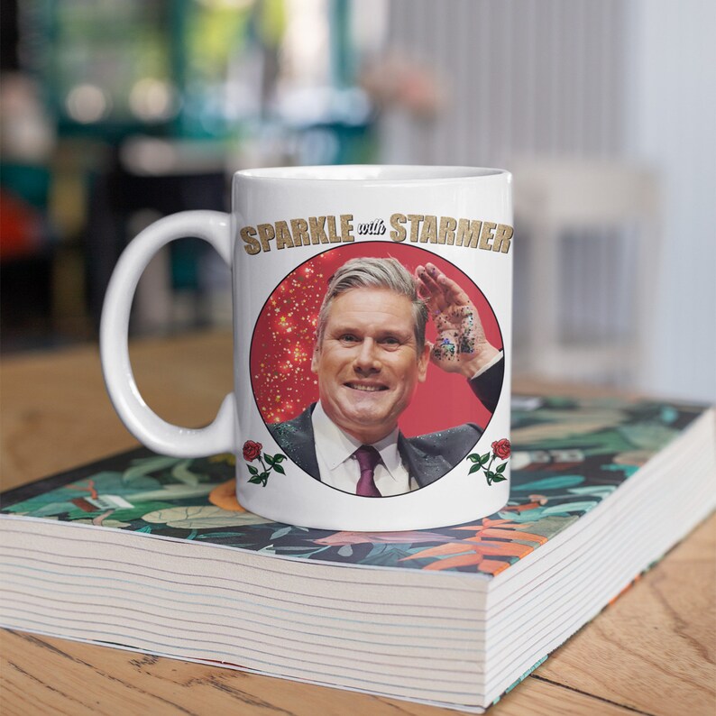 Sparkle With Starmer Labour Party Glittergate/glitter Bomb Politics Mug ...