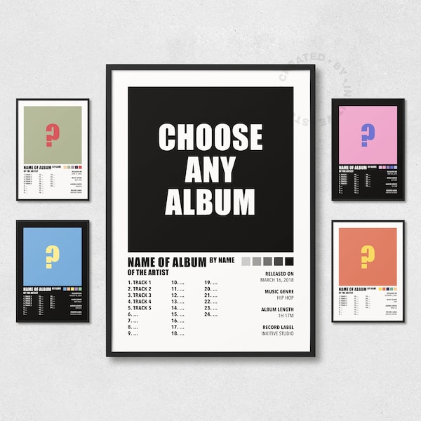 Album Poster - Etsy