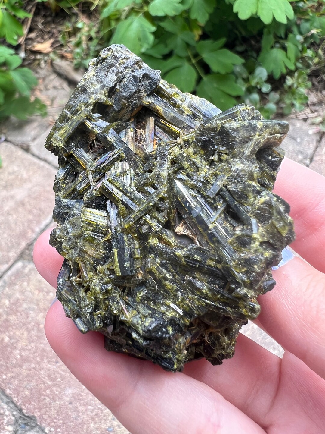 Large Gemmy Epidote Cluster Specimen | Madagascar - Etsy