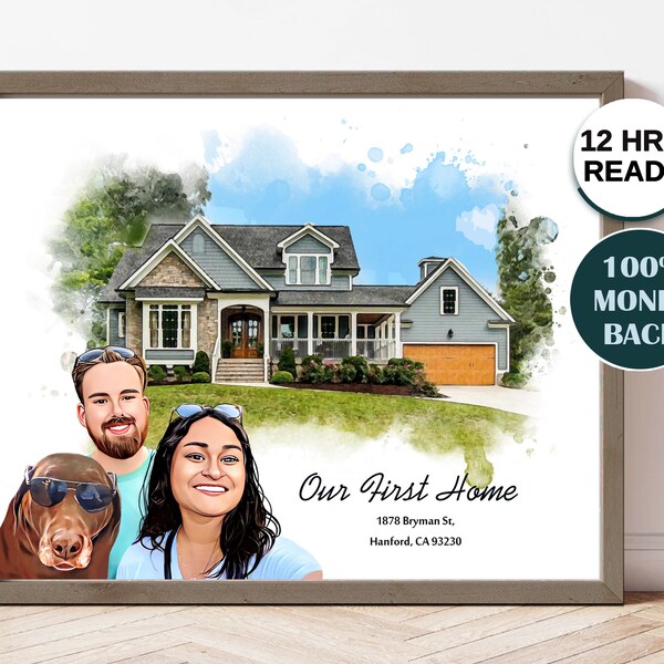 Home Portrait - Etsy