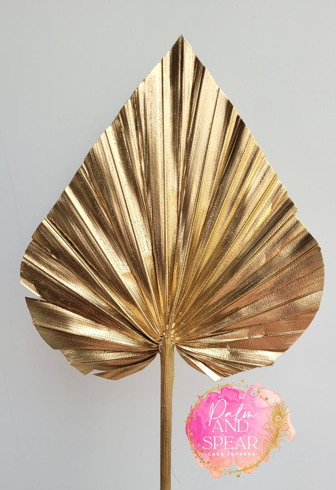 Gold Palm Spear Cake Topper - Etsy