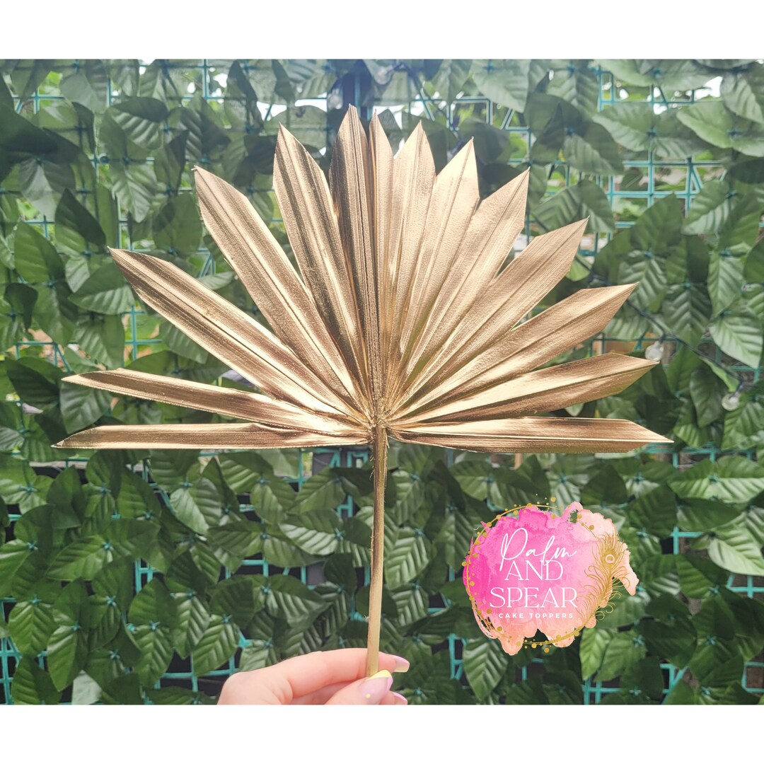 Gold Sun Palm - Cake Toppers - Etsy UK