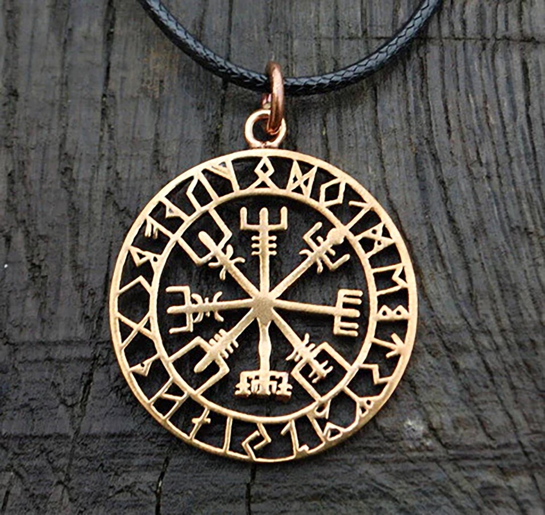 Bronze Rune Compass - Etsy