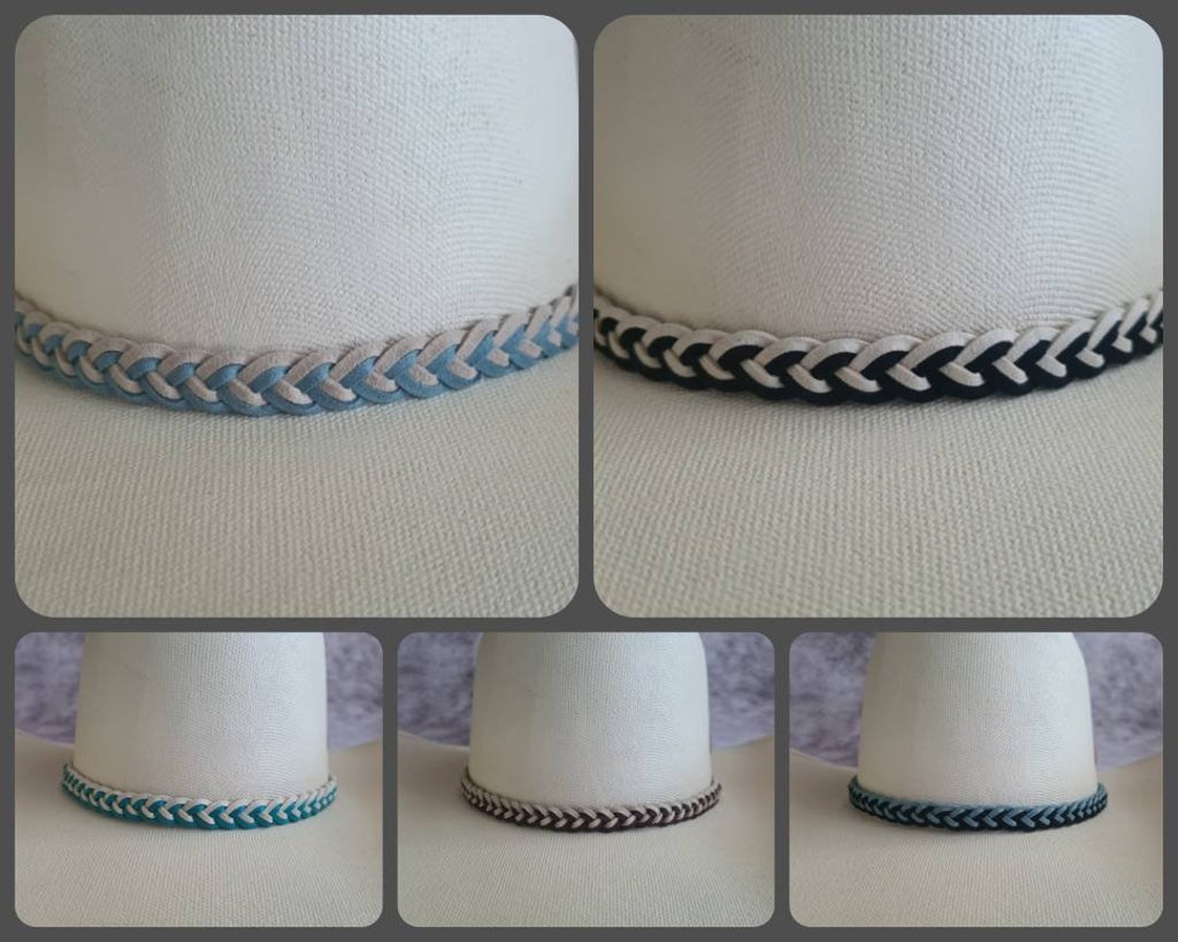 Shoot Out Two-tone Plaited Hat Bands. - Etsy