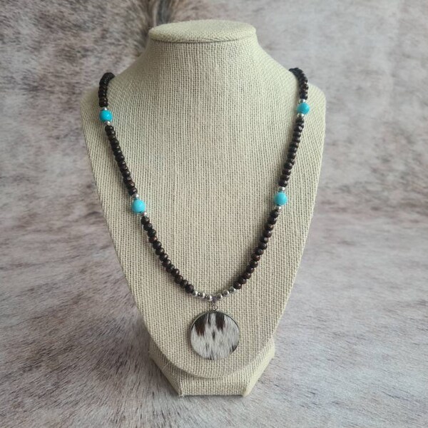 Genuine Cowhide Necklace - Etsy