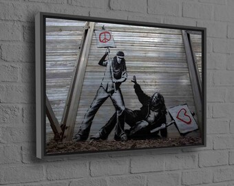 Banksy Peace Poster - Etsy