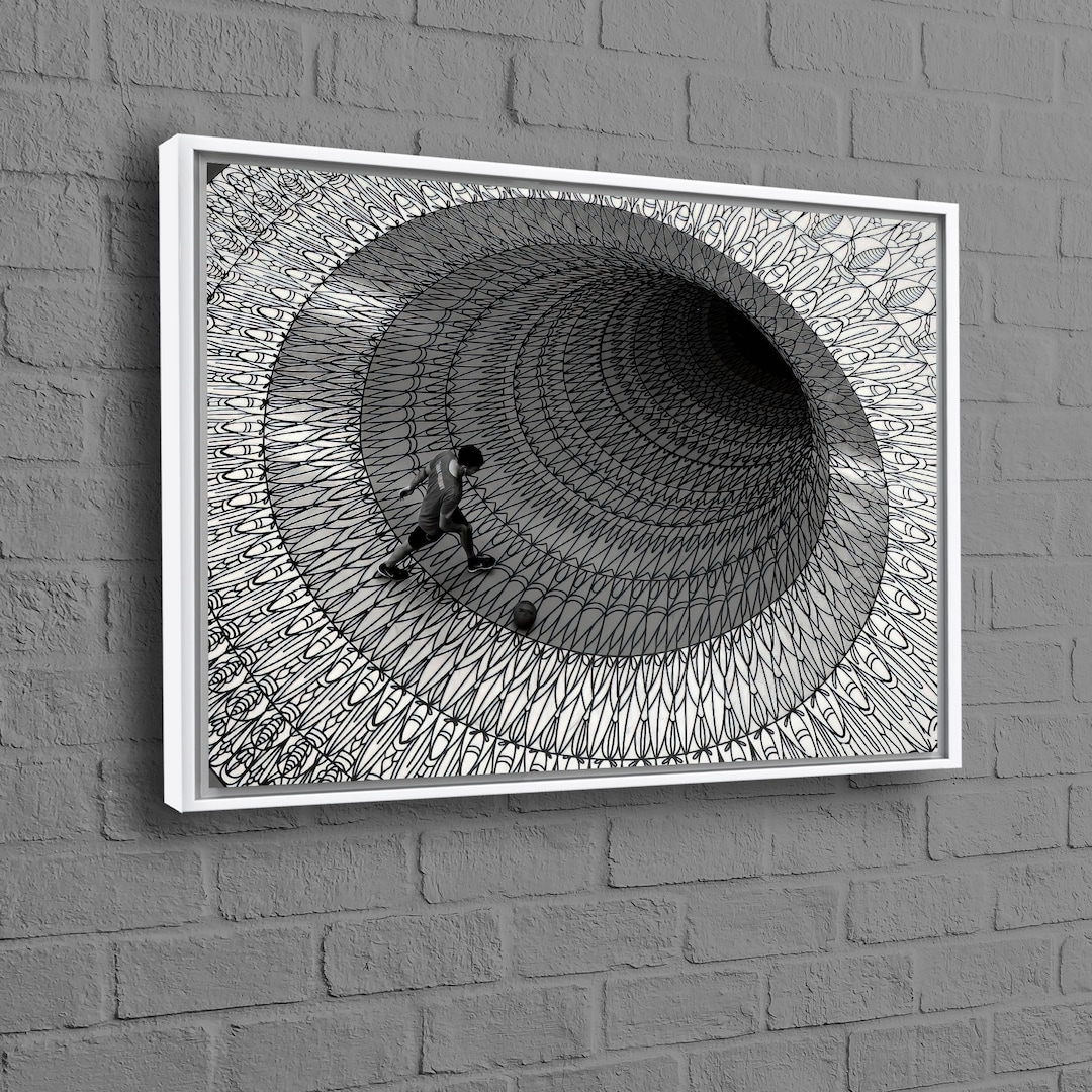Optical Illusion Artwork, Modern Wall Art, Abstract Wall Art, 3D Effect ...