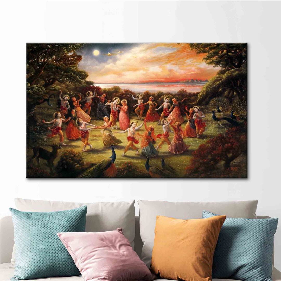 Wall Decor Large Canvas Living Room Wall Art Rasa Lila - Etsy