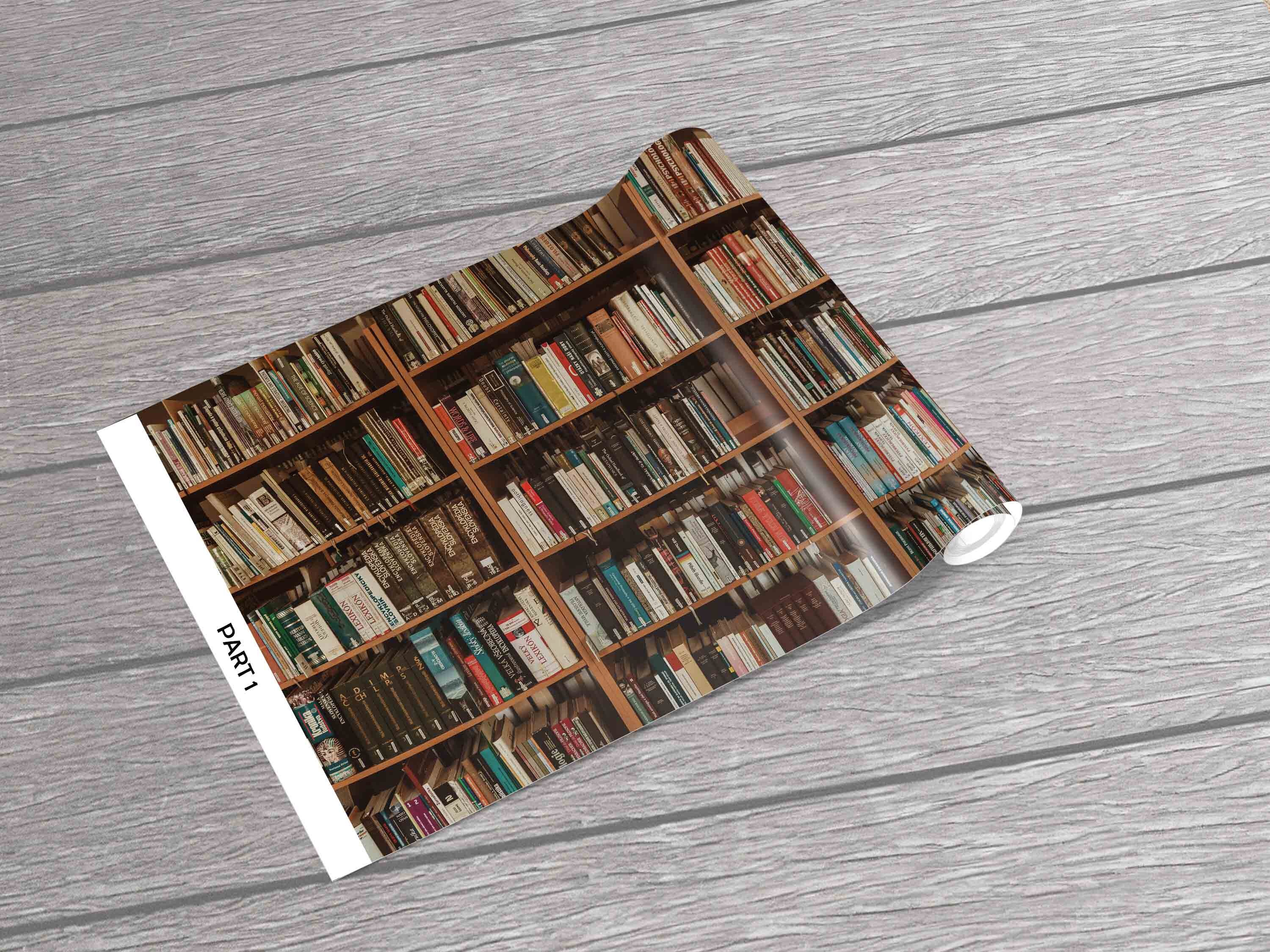 Modern Wall Mural Library Mural Abstract Wall Poster - Etsy