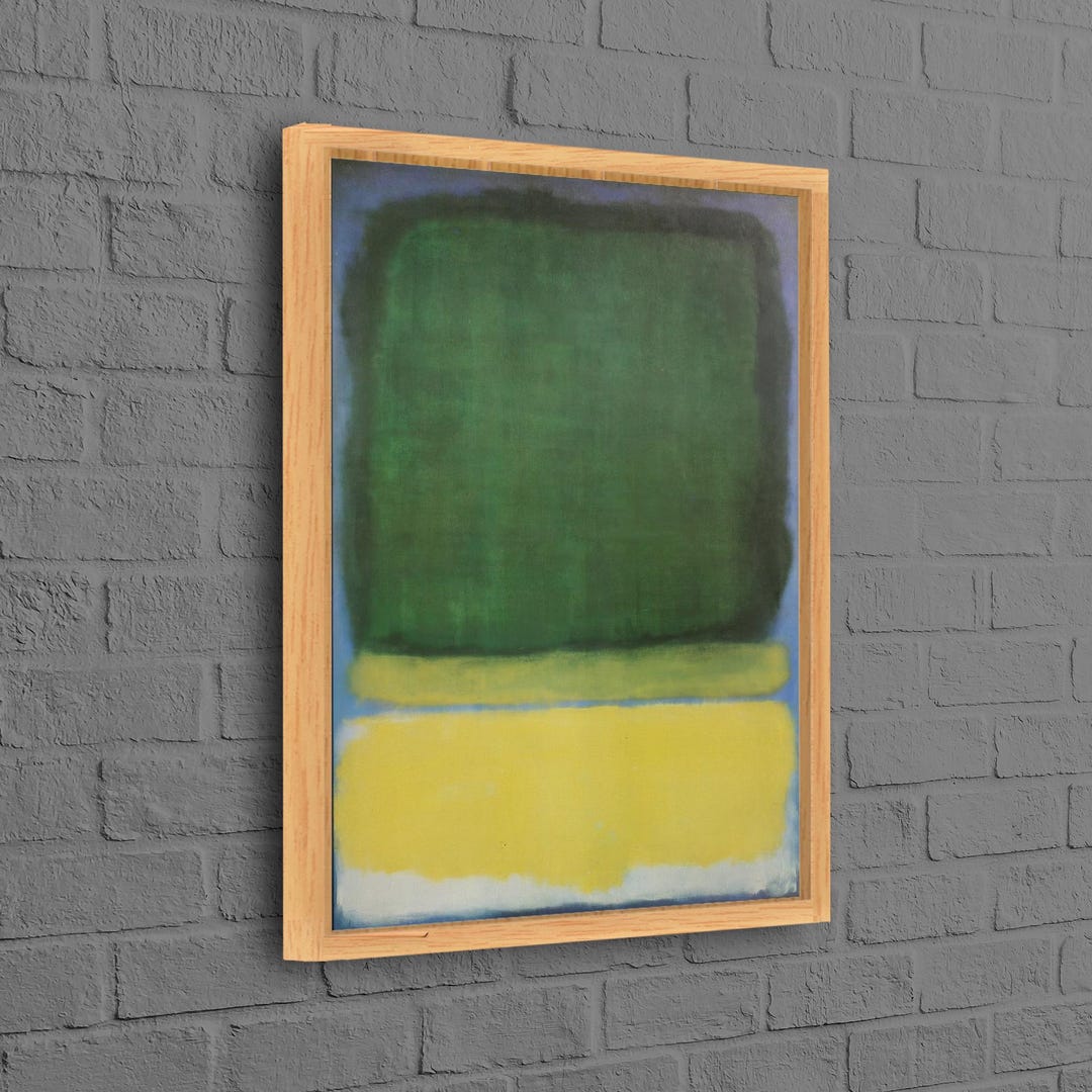 Mark Rothko Artwork, Gifts, Green Art Canvas, Large Canvas, Abstract ...